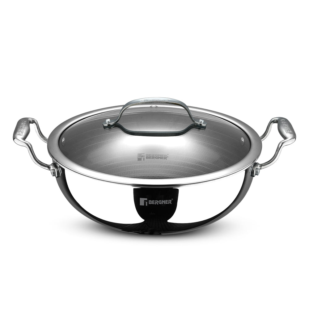 Hi-Tech Giro x Ceramic 24cm (2.5 L) Kadai,Ceramic Coating - Induction