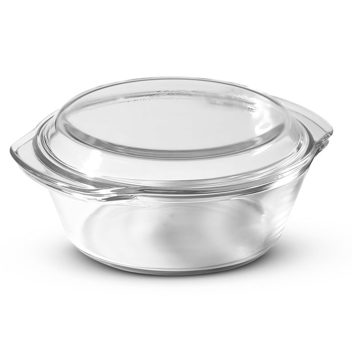 Ambiento Borosilicate Glass Casserole With Lid 1.5L