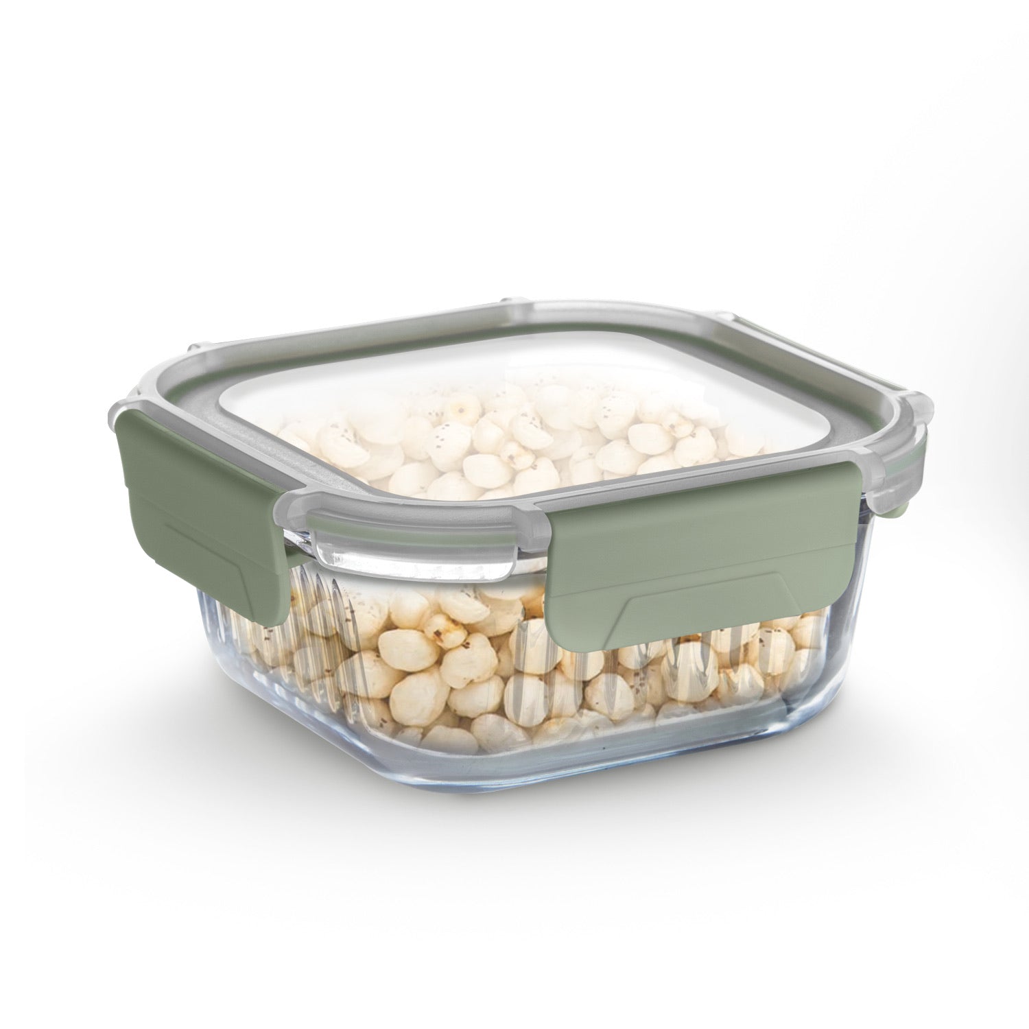 Smart Lock Borosilicate Glass Food Container, Air-Tight, Microwave and