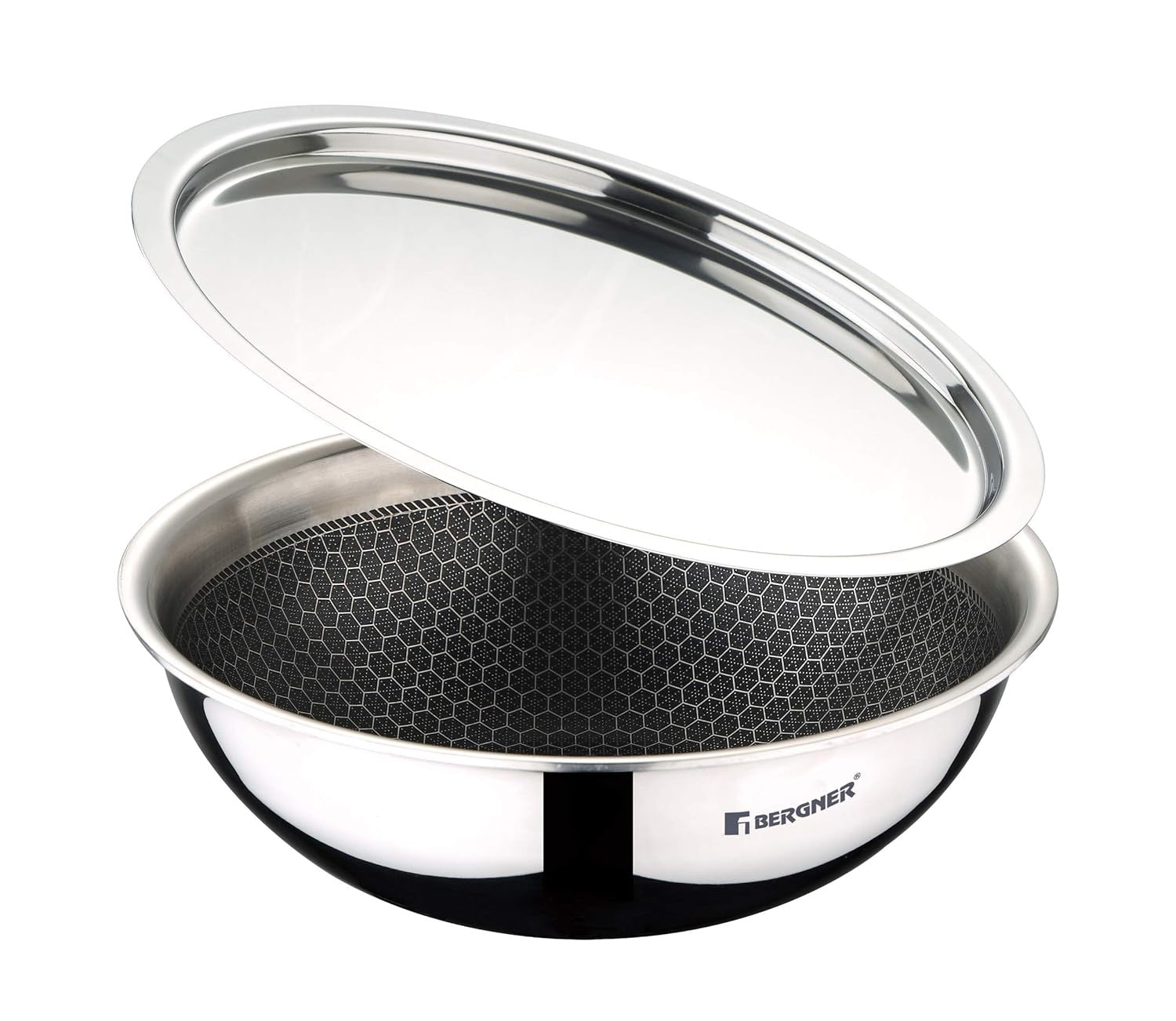 Hitech Tri-Ply Stainless Steel Non-Stick Tasra, PFOA-free - Induction