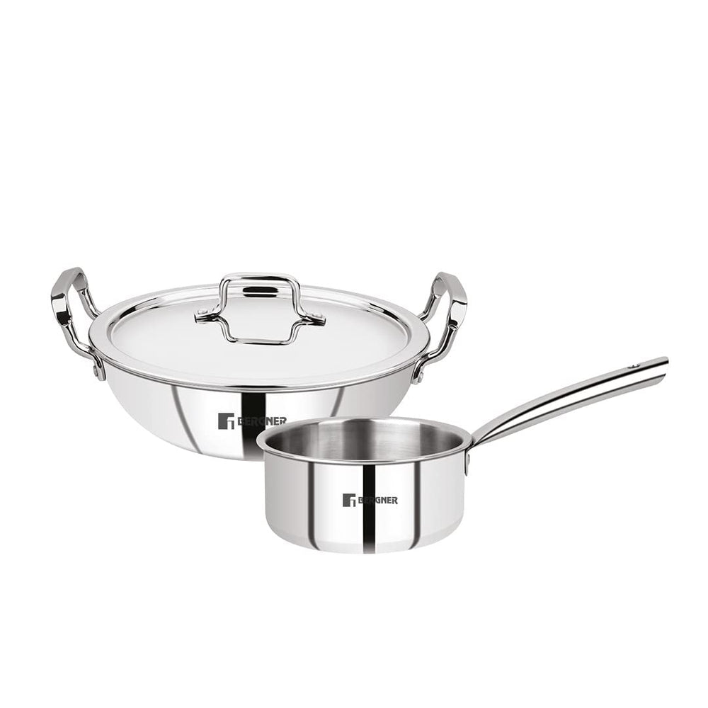 TriPro Tri-Ply Stainless Steel 3 Pcs Cookware Set
